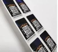 China Custom Made Qr Code Hologram Sticker Original Laser Anti Counterfeiting Labels for sale