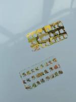 China Holographic Anti Counterfeit Sticker Film Labeling Transparency Rectangle Round Corner for sale