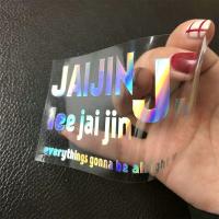 China Laser Anti Counterfeiting Labels Scratch Coating Anti Fake Sticker Holographic for sale