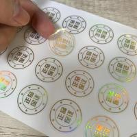 China Self Adhesive Security Sticker Printing With Color Change Anti Counterfeiting for sale