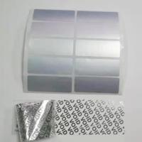 China OEM Anti Counterfeit 3D Hologram Sticker Metal Nickel VOID Security For Skin Care for sale