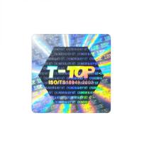 China Laser Hologram Anti Counterfeiting Label Custom Made Adhesive for sale