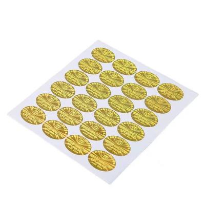 China Anti Counterfeiting Custom 3D Hologram Sticker Golden Color for sale