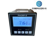 China Industrial pH ORP Online Water Quality Analyzer 0-14pH Range with Temperature Monitoring 96x96mm Panel Mount for sale