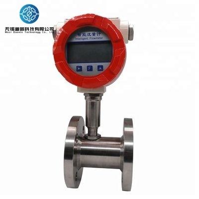 China PN16-PN63 Stainless Steel Turbine Flow Meter with 1.0 Accuracy for Liquids and 1.5 for Gases for sale
