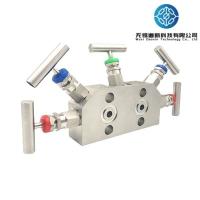 China 1/2 NPT 5-Way Pressure Transmitter Manifold - 6000 PSI Rating, Stainless Steel Construction for Industrial Applications for sale