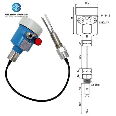 China Ex Classified Stainless Steel Level Switch with 40-1000mm Fork Length and ≤0.5s Response Time for Powders and Liquids for sale