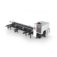 China Two Chuck Side Mounted CNC Laser Pipe Cutter 380V 50Hz Tube Laser Cutter Machine for sale