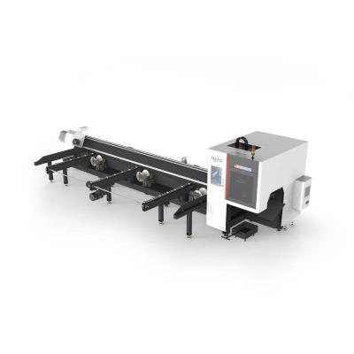 China Two Chuck Side Mounted CNC Laser Pipe Cutter 380V 50Hz Tube Laser Cutter Machine for sale