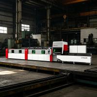 China Fiber Laser Tube Cutting Machine with Cypcut Control Software for No Tail Waste Metal Tube Fabrication for sale
