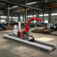 China Head-and-Tail Frame Robot Welding Workstation 6-Axis 12kg Long Workpiece Rotary Positioner System for sale