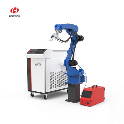 China 1000W Dual Mode Robot Welding Platform with Water Cooling Fiber Laser Welder for Flexible Production for sale