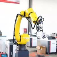 China 6-Axis Robot Laser Welding Workstation 1500W Fiber Laser Source for Automotive Sheet Metal Welding for sale