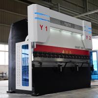 China Large Tonnage Hydraulic Bending Machine 8+1 Axis CNC Press Brake 100T 400T Long Bed Steel Forming for sale