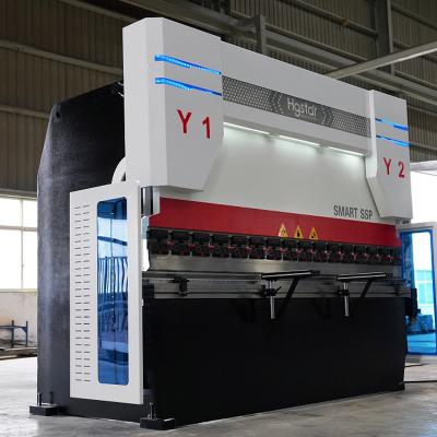 China Large Tonnage Hydraulic Bending Machine 8+1 Axis CNC Press Brake 100T 400T Long Bed Steel Forming for sale