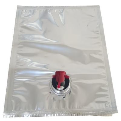 China Aseptic Bag in Box Packaging Bag Aluminum Foil Laminated 3-25L Heat Seal Moistureproof for Juice Milk Puree Sauce and Beverage for sale