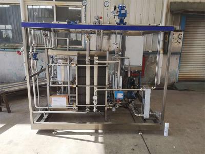 China Customized 0.5-20T/H Pasteurizer For Orange/Apple/Coconut Juice Processing Line Pasteuirzation Machine With PLC SUS304/316 for sale