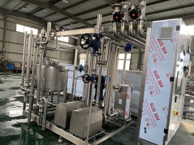 China Full Automatic Customized 500-2000l/H Uht Sterilizer For Milk/Juice/Sauce Processing Line Sus304/316 for sale