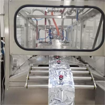 China High Cost Performance Full Automatic Aseptic BIB Filling Machine For 1-25L Continuous Bag In Box Coconut Milk Filler for sale