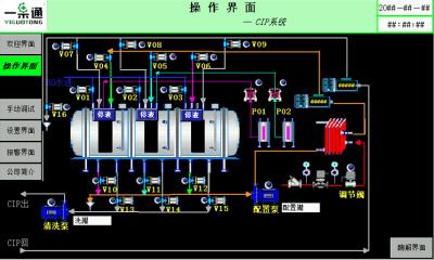 China Compact CIP Washing System Machine For Drink Milk Plant Cleaning for sale