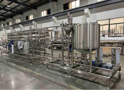 China 5T/H SUS304 Tubular Pasteurizer UHT Sterilizer Machine For Pineapple Juice for sale