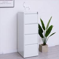 China 4-Drawer Modern Steel Office Furniture Key Lock Adjustable File Cabinet for Storage for Bedroom School Gym Workshop Hotel for sale