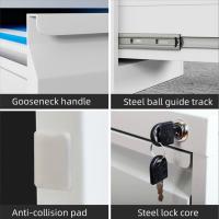 China 4-Drawer Modern Steel Office Furniture Key Lock Adjustable File Cabinet for Storage for Bedroom School Gym Workshop Hotel for sale