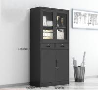 China Storage Cabinet with 4 Doors and Adjustable Shelves Metal File Cabinet Manufacturers Metal Cupboard Steel Storage Filing Cabinet for sale