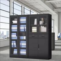 China Storage Cabinet with 4 Doors and Adjustable Shelves Metal File Cabinet Manufacturers Metal Cupboard Steel Storage Filing Cabinet for sale