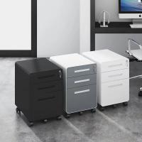 China Metal Mobile Pedestal Side Cabinet with 3 Drawers Steel Filing Storage for Home Office School Living Room Workshop-Space Saving for sale