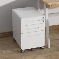 China Metal Mobile Pedestal Side Cabinet with 3 Drawers Steel Filing Storage for Home Office School Living Room Workshop-Space Saving for sale