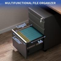China Hot Sale 3-Drawer Office Furniture Full Rustproof Steel File Cabinet With Protection Storage Unit for Home or Gym Use for sale