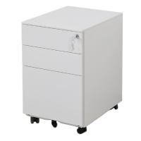 China Modern 3-Drawer Steel Office Furniture Mobile Pedestal File Cabinet Key Lock Schools Living Room Warehouse Workshop Hotel for sale