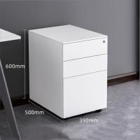 China Modern 3-Drawer Steel Office Furniture Mobile Pedestal File Cabinet Key Lock Schools Living Room Warehouse Workshop Hotel for sale