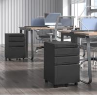 China Modern 3-Drawer Steel Office Furniture Mobile Pedestal File Cabinet Key Lock Schools Living Room Warehouse Workshop Hotel for sale