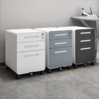 China Modern 3-Drawer Steel Office Furniture Mobile Pedestal File Cabinet Key Lock Schools Living Room Warehouse Workshop Hotel for sale