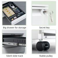 China Modern 3-Drawer Steel Office Furniture Mobile Pedestal File Cabinet Key Lock Schools Living Room Warehouse Workshop Hotel for sale