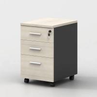 China Steel Mobile Pedestal File Cabinet with 3 Lockable Drawers and Wheels Office Movable Storage for sale