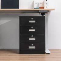 China Hot Sales 4-Drawer Small Steel Filing Cabinet Adjustable Home Office Workshop Warehouse Storage with Efficient Organization Desk for sale