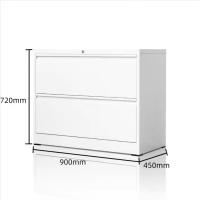China Modern 2 Drawer Steel File Cabinet Simple Style Foldable & Adjustable Office Furniture for Home Storage Iron Material Office Use for sale