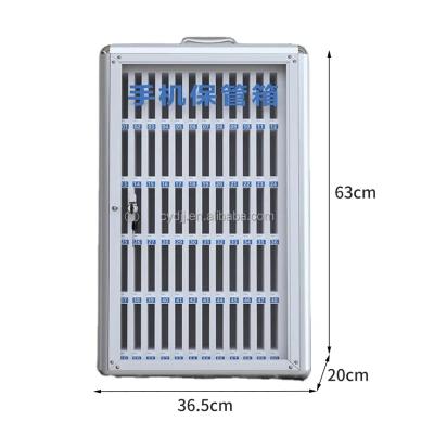 China Aluminum Cell Phone Storage Box Pocket Mobile Phone Locker Storage Cabinet  60 Slots  Cells for Classroom School Office for sale