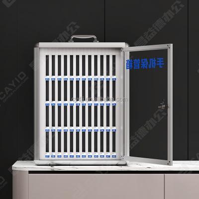 China Aluminum Alloy Steel   Cell Phone Storage Cabinet  Box  48 Cells  Slots  School  Office  Factory for sale