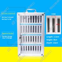 China Customized Aluminum Alloy Cell Phone Storage Cabinet Locker Wall Mountable and Portable 36 Slots for School Safe Deposit Boxes for sale