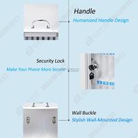 China Customized Aluminum Alloy Cell Phone Storage Cabinet Locker Wall Mountable and Portable 36 Slots for School Safe Deposit Boxes for sale