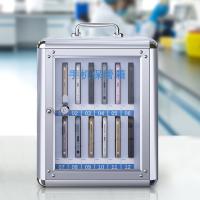 China Aluminum Alloy Flexible  Portable Cell Phone Box Portable Cell Phone Organizer  12 Cells Slots for Secure Storage for sale