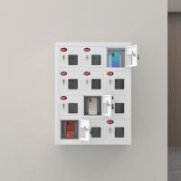 China Modern 12-Door Metal Steel Storage Cabinet Cell Phone Charging Locker for Office School Gym Supermarket Hospital Use for sale