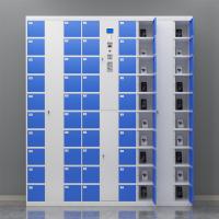 China Intelligent System 60-Door Metal Phone Locker Efficient Barcode Storage Cabinet for School Gym Hospital for sale