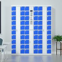 China Intelligent System 60-Door Metal Phone Locker Efficient Barcode Storage Cabinet for School Gym Hospital for sale