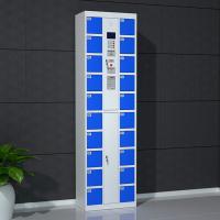 China Modern Design Metal Intelligent Swipe Card & Barcode Access Phone Storage Cabinet 20-Door Supermarket & Gym Use Phone Locker for sale