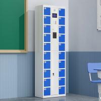 China Modern Design Metal Intelligent Swipe Card & Barcode Access Phone Storage Cabinet 20-Door Supermarket & Gym Use Phone Locker for sale